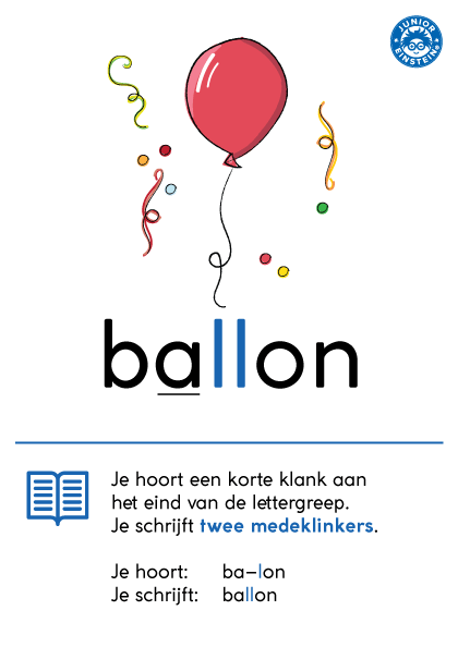 Tweetekenklank aan het eind van de lettergreep
