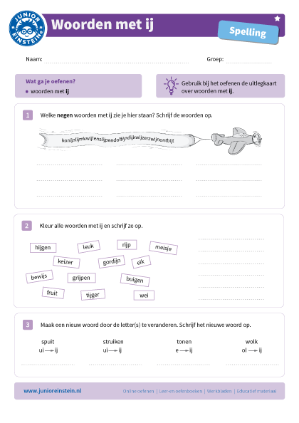 Woorden met ei of ij