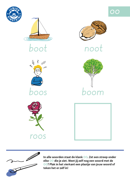 Onderstreep de klank oe [1]