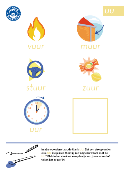 Onderstreep de klank aa [1]