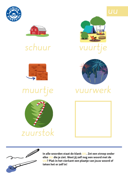 Onderstreep de klank ui [2]