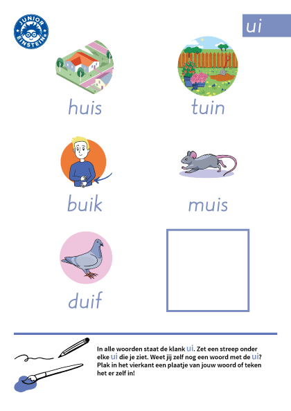 Onderstreep de klank ui [1]