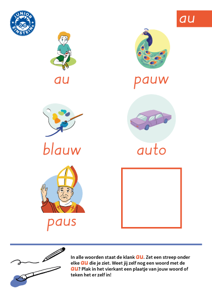 Onderstreep de klank aa [1]