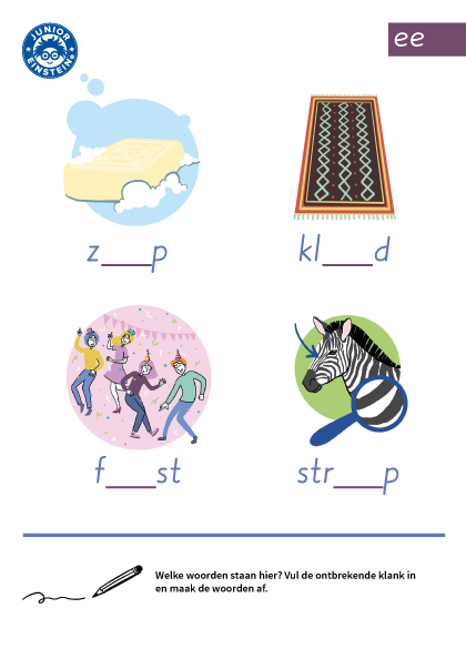 Vul de klank ei in