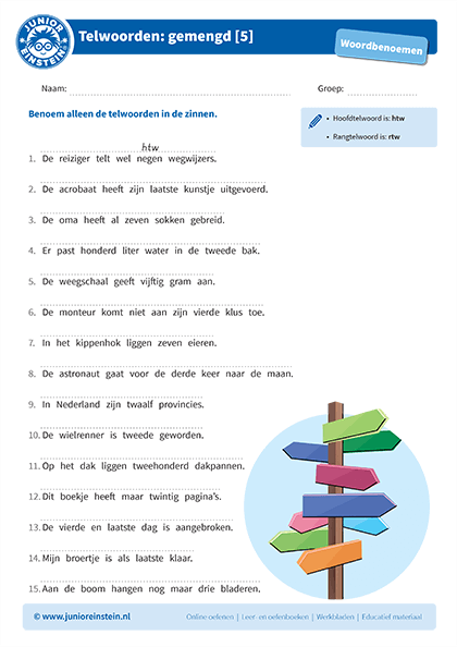 Telwoorden: gemengd [5]